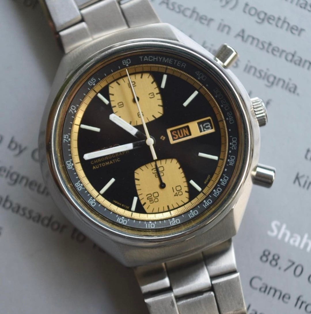 Seiko John Player Automatic Chronograph Vintage Watch. Rolex Omega ...