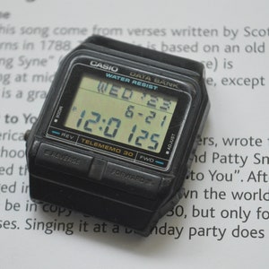 Rare Casio DB-31 Vintage Data Bank Watch. Tudor Seiko Citizen Digital ...