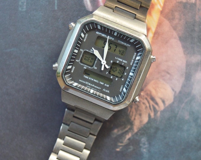Seiko Alba Epsilon Vintage Wrist Watch. Retro WW Pilot Tissot Casio ...