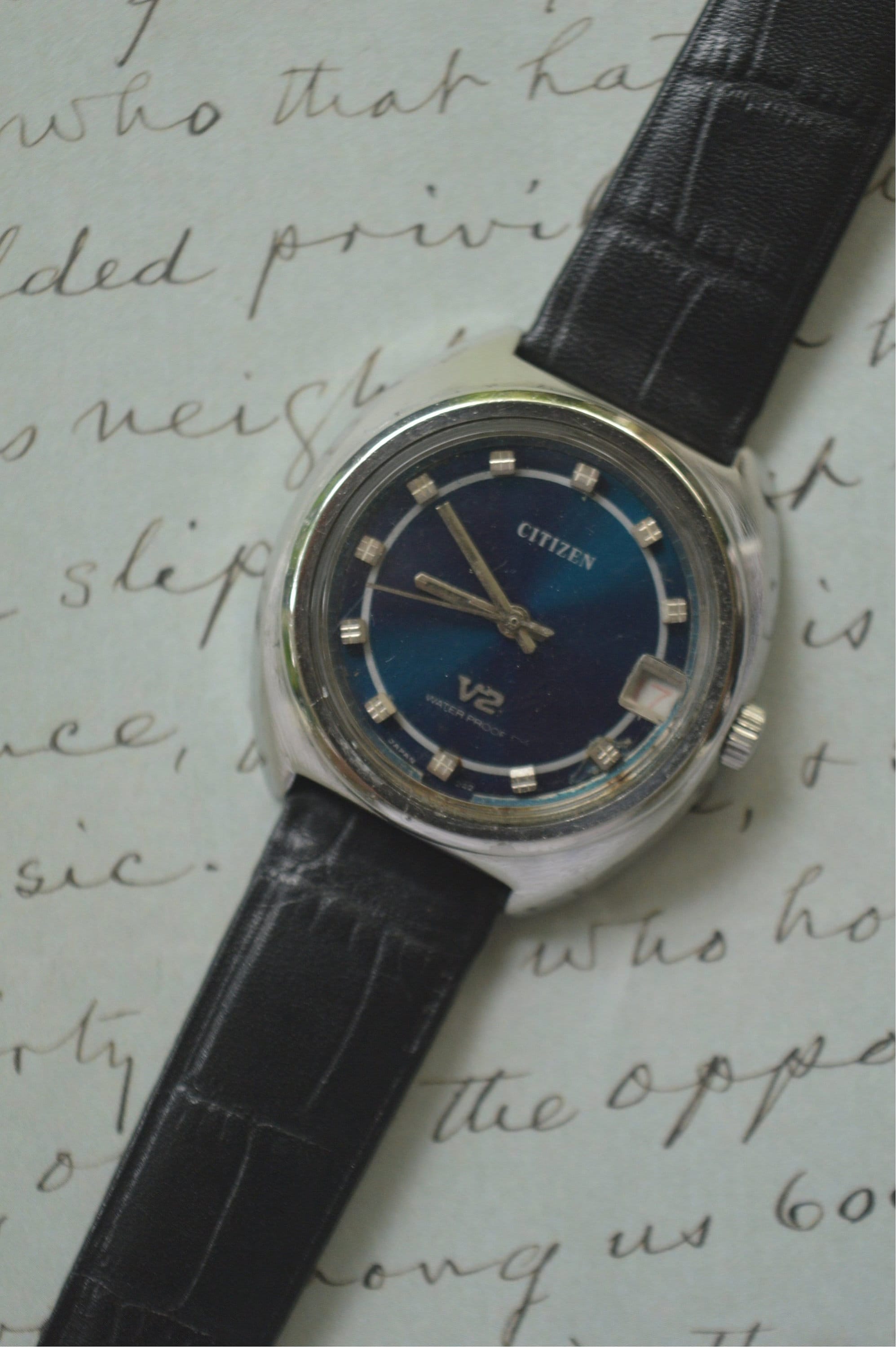 Rare Vintage Citizen V2 Watch. Seiko Tissot Omega Casio Retro - Etsy