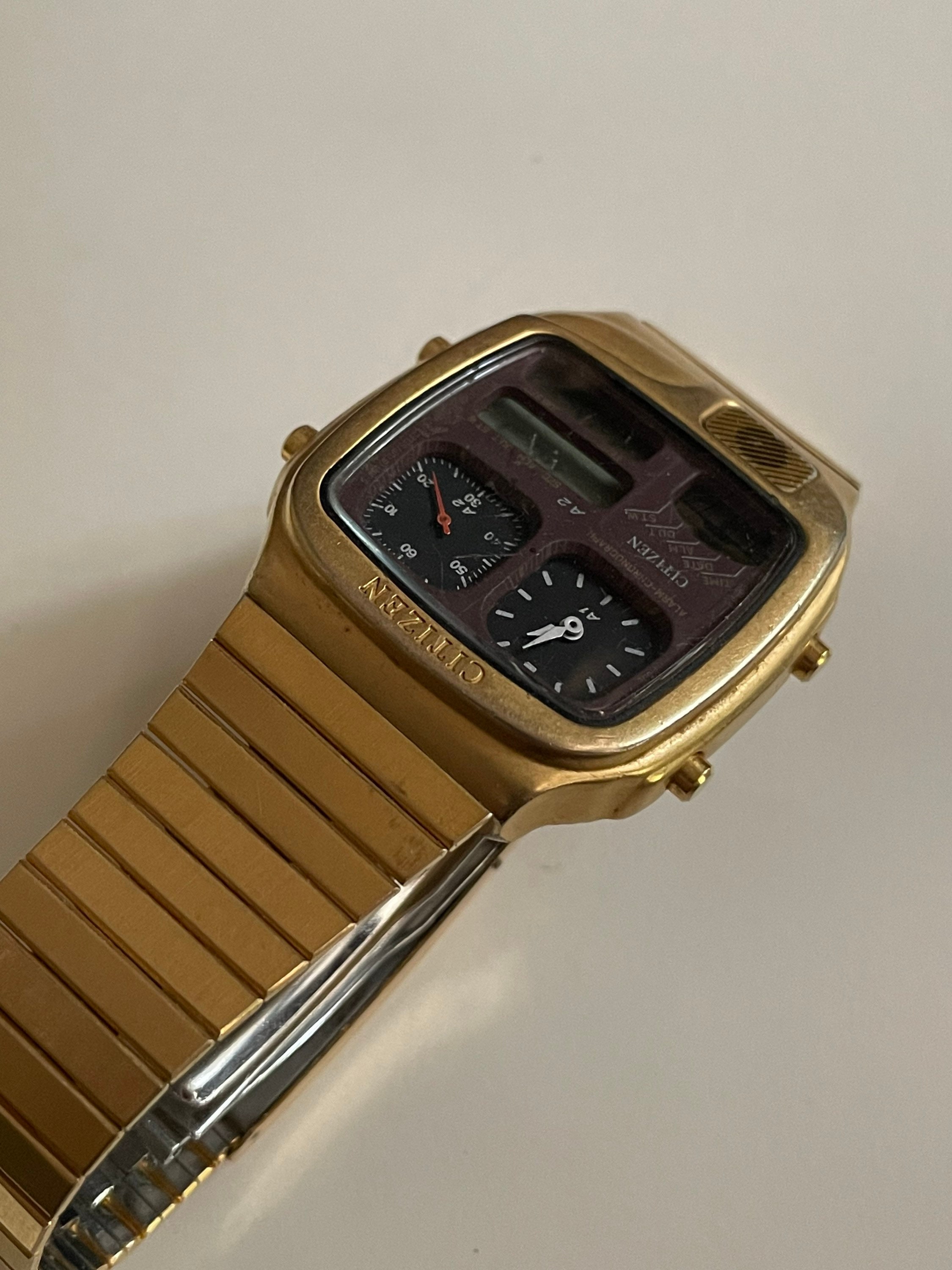 Citizen Ana Digi Vintage Watch. Retro Military Swiss Japanese - Etsy
