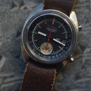 Seiko Chronograph Vintage Bruce Lee Watch. Citizen Omega Tudor Gift ...