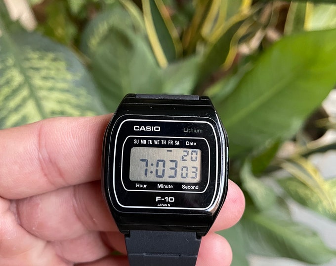 Rare Casio F10 Vintage Watch Japan Anniversary Birthday Gift Ideas ...