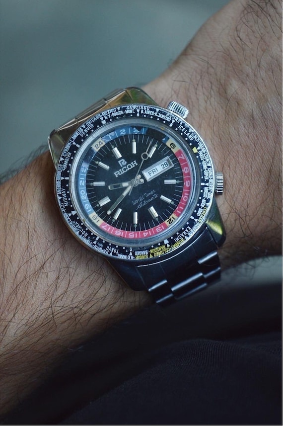 Ricoh Automatic World Time Vintage Watch. Tag Heuer S… - Gem