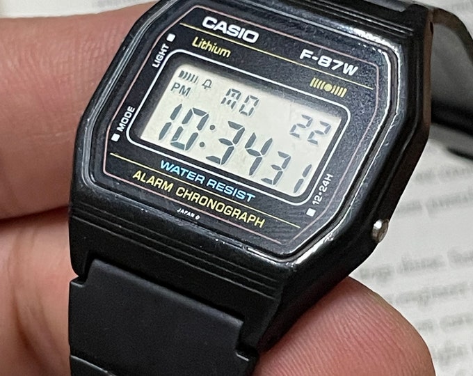 Casio F 87w Rare Vintage Watch. Seiko Citizen Gift Ideas Anniversary ...