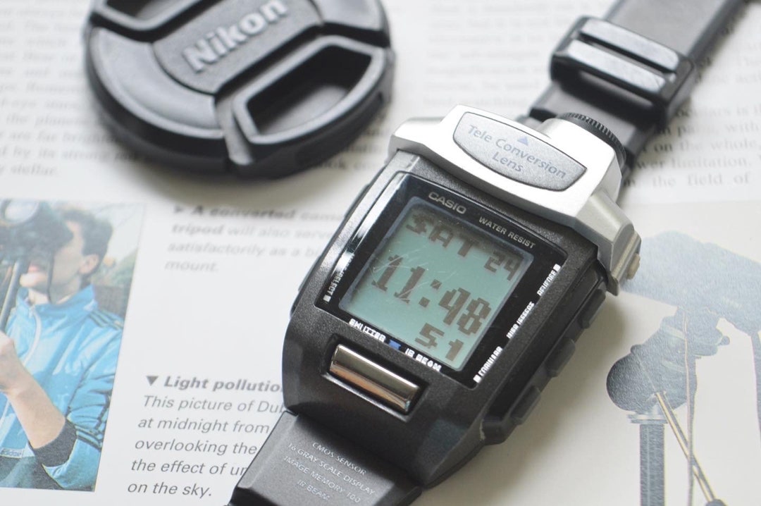 Casio Camera Watch. Vintage Digital Seiko Tissot Citizen Omega Rolex ...