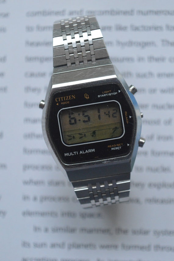Citizen Vintage Digital watch. Seiko Tissot Timex Om… - Gem