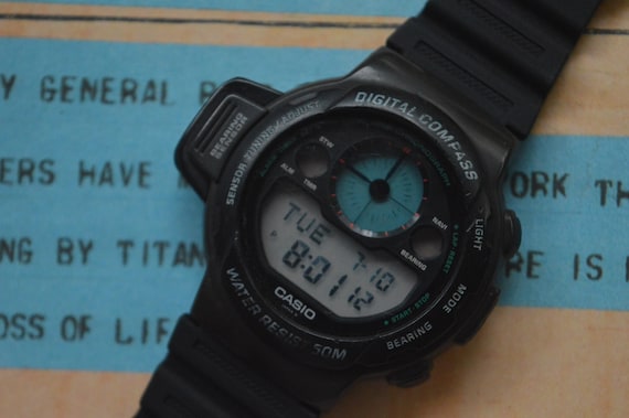 Casio CPW-110 Vintage Prayer Compass Watch. Retro Sei… - Gem