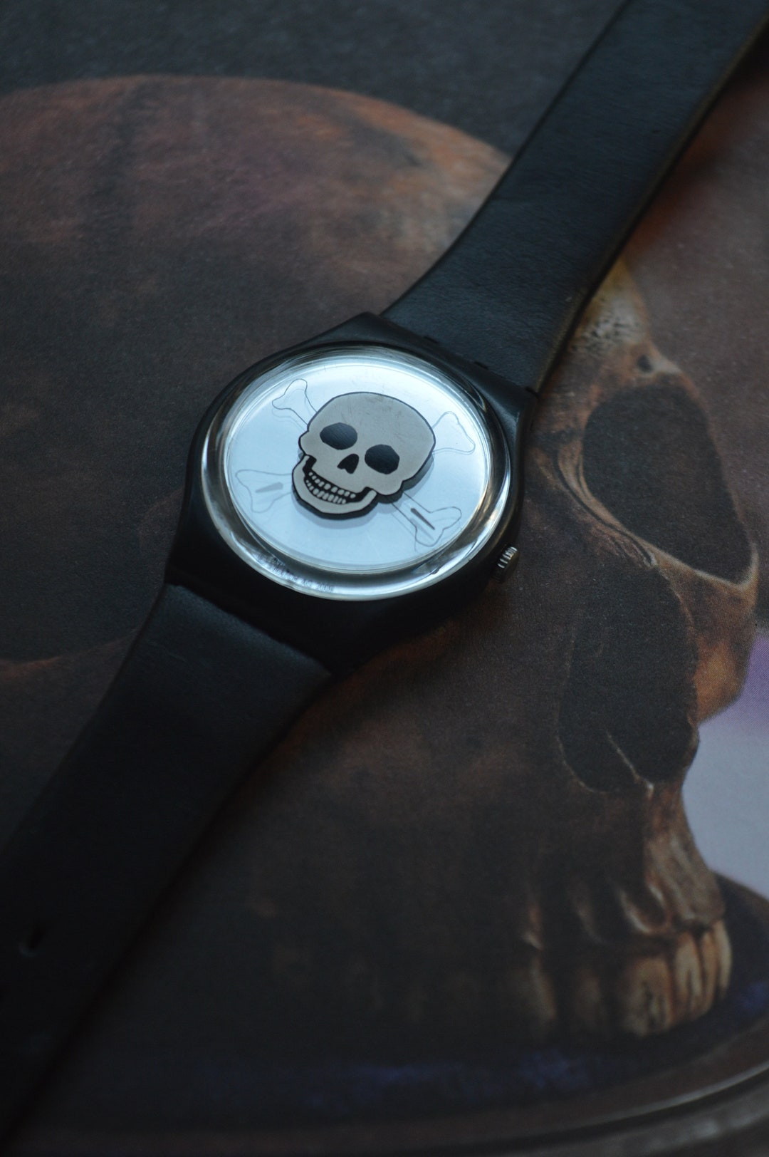 Rare Swatch Skeleton Skull Vintage Watch. Christmas Seiko Citizen ...