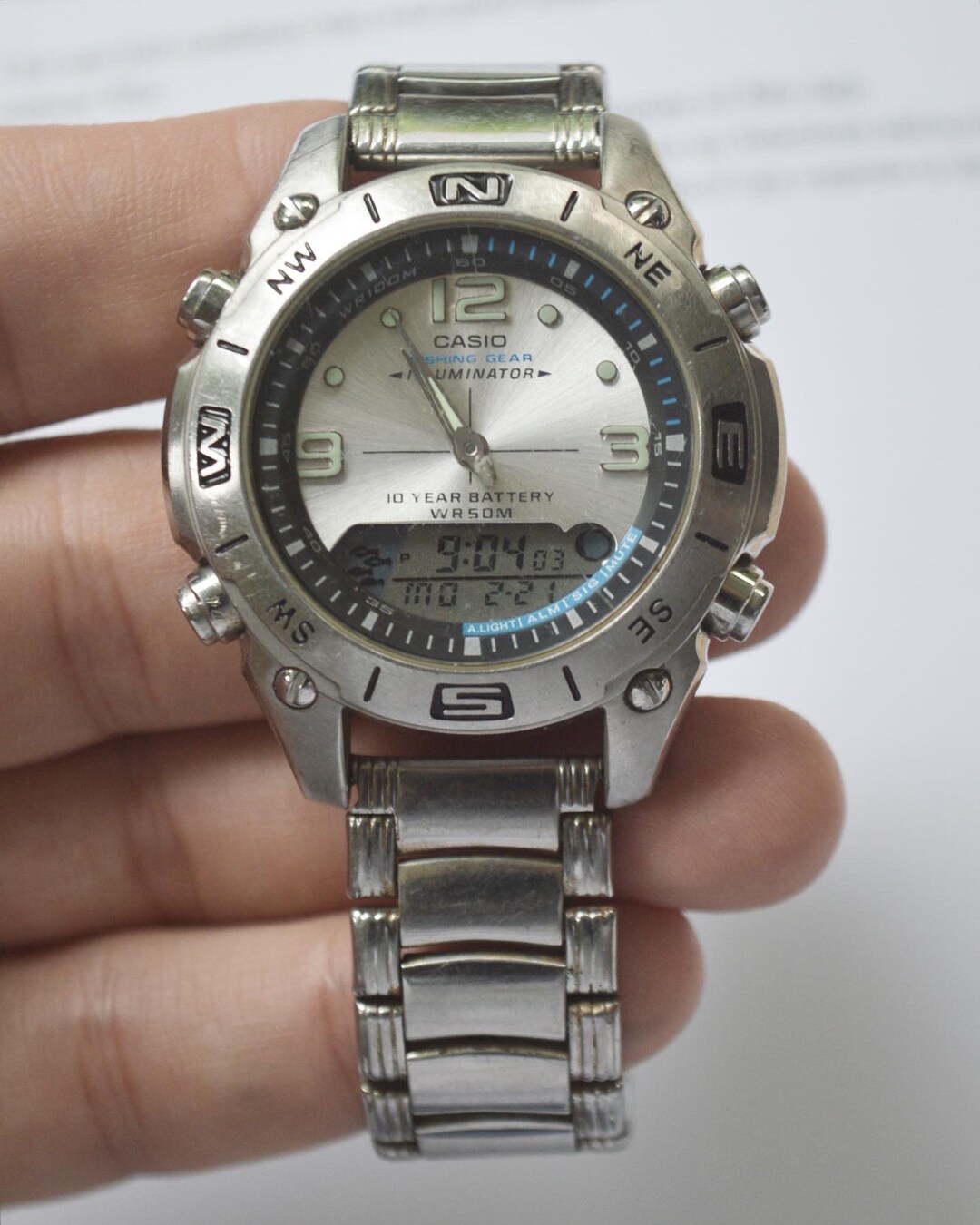 Casio Fishing Watch. Vintage Digital Seiko Tissot Citizen - Etsy