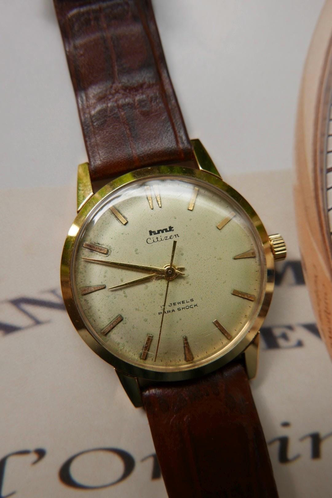 Rare HMT Citizen Watch. Vintage Omega Hamilton Golden Retro Gift Him ...