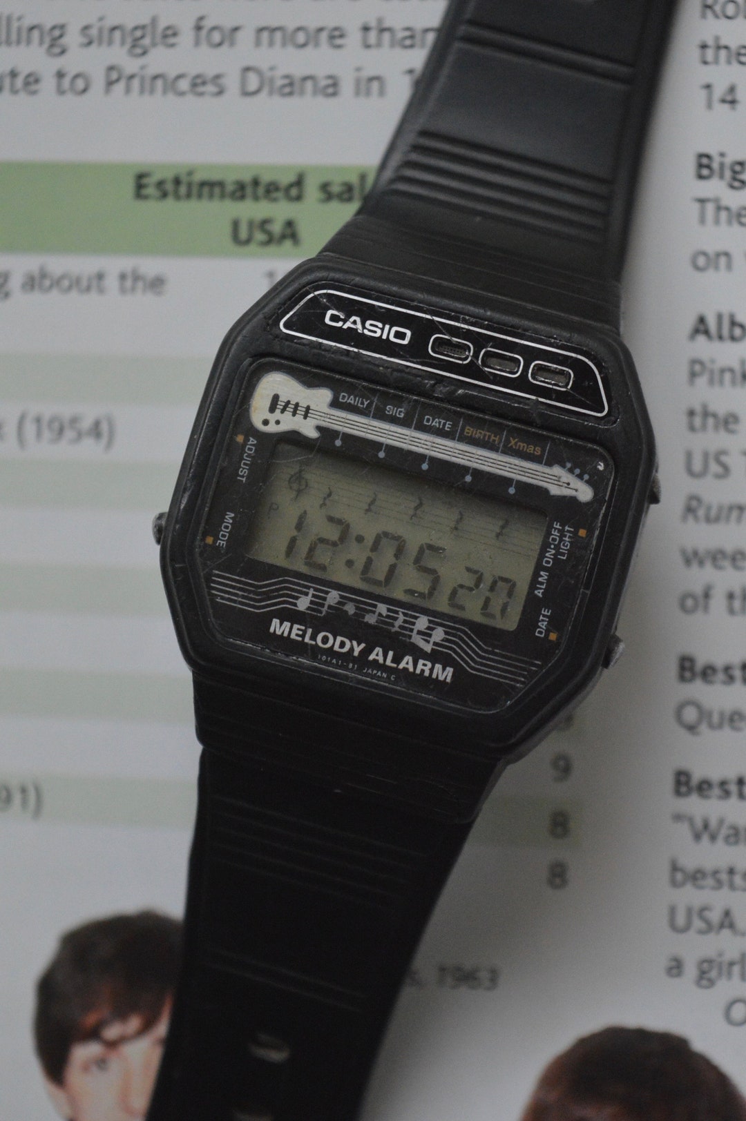 Extremely Rare Casio Melody Vintage Alarm Watch. Gift Ideas - Etsy