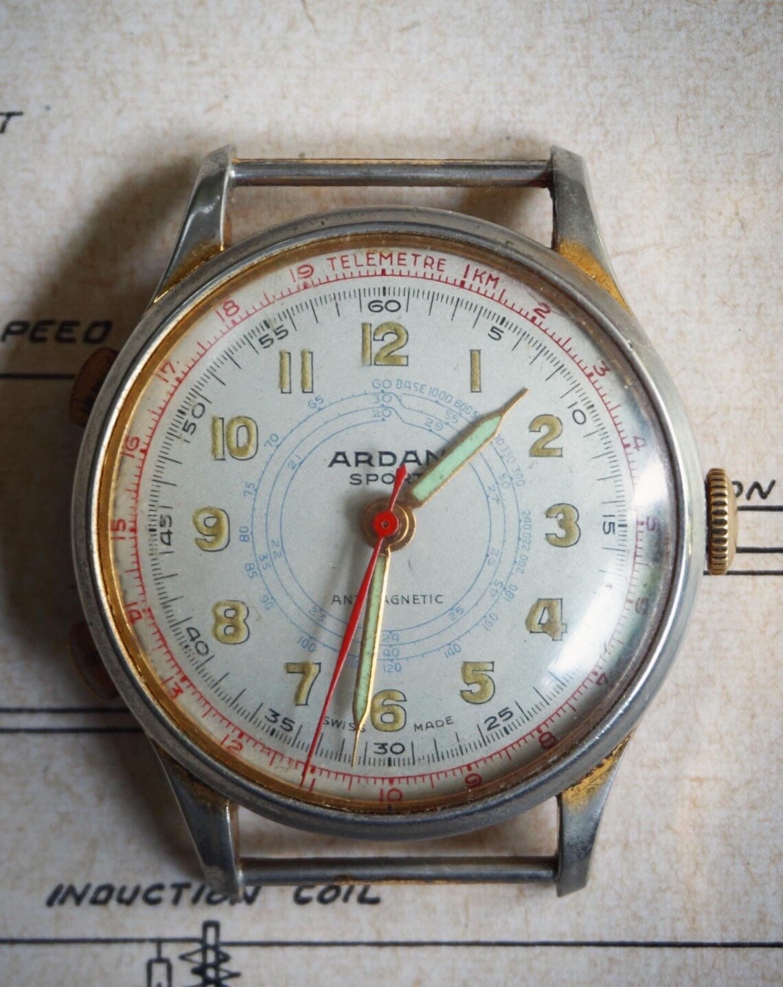 Rare Ardan Sport Military Vintage Watch. Swiss Watch WW2 - Etsy