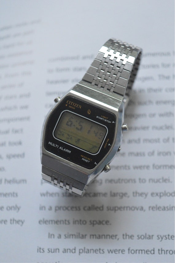 Citizen Vintage Digital watch. Seiko Tissot Timex Om… - Gem