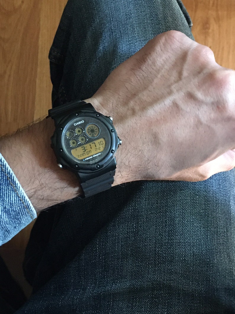 Casio Penta Graph Rare Vintage Watch. Birthday Anniversary | Etsy