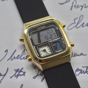 Citizen Ana Digi Vintage Watch. Retro Military Swiss Japanese - Etsy
