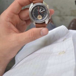 Seiko Chronograph Vintage Bruce Lee Watch. Citizen Omega Tudor Gift ...