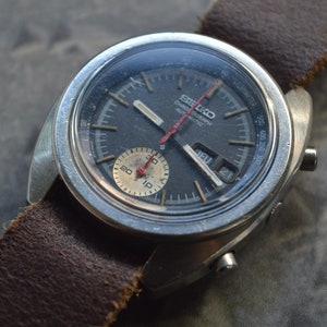 Seiko Chronograph Vintage Bruce Lee Watch. Citizen Omega Tudor Gift ...