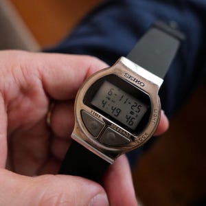 Vintage Seiko Receptor LCD Message Watch, New Band - Etsy