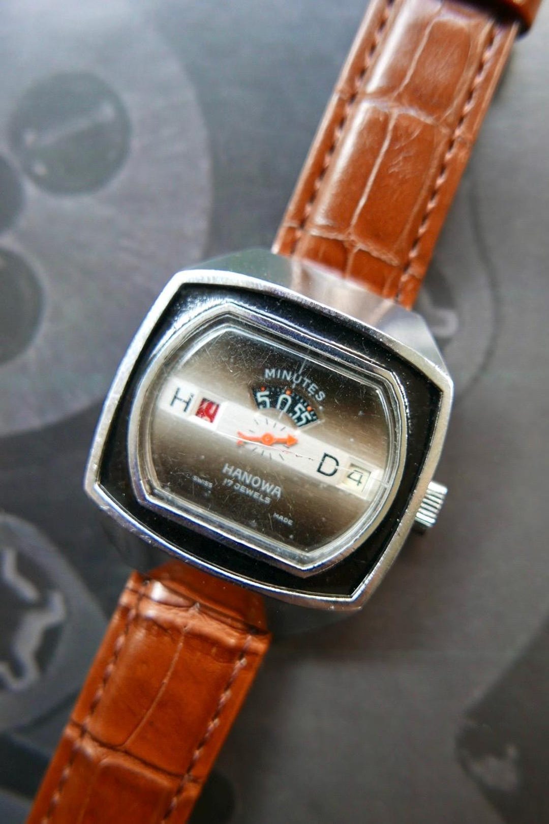 Rare Hanowa Jump Hour Watch. Swiss Made Rolex RADO Omega Seiko Casio ...