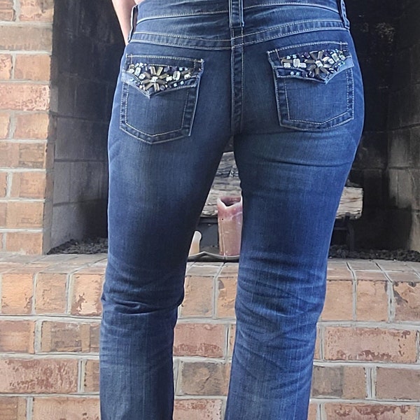 Embellished Jeans - Etsy