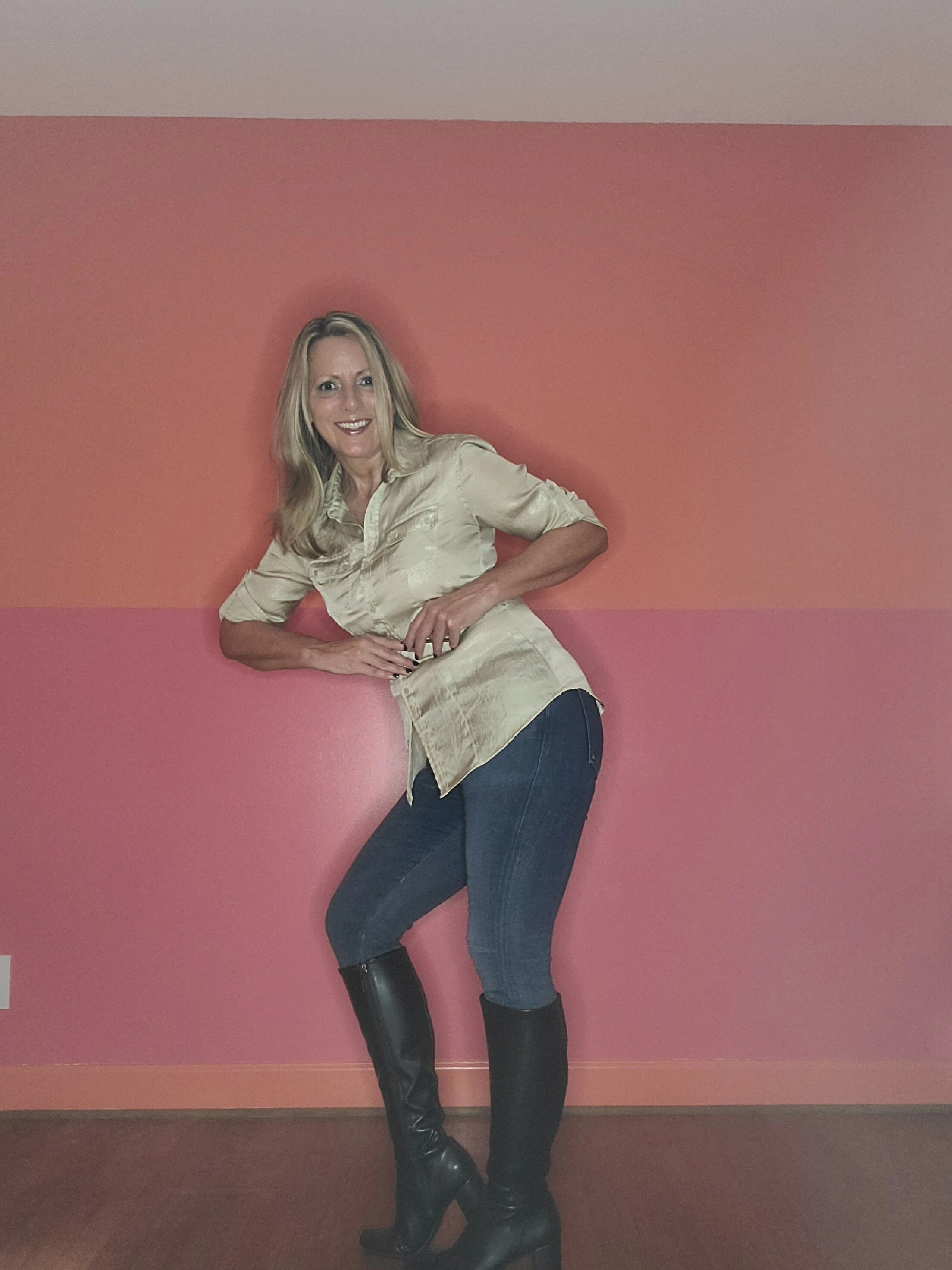 Vintage Calvin Klein Button Down Shirt, Champagne Color Shirt ...