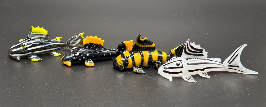 Pleco Fish Glass Ornament - Etsy