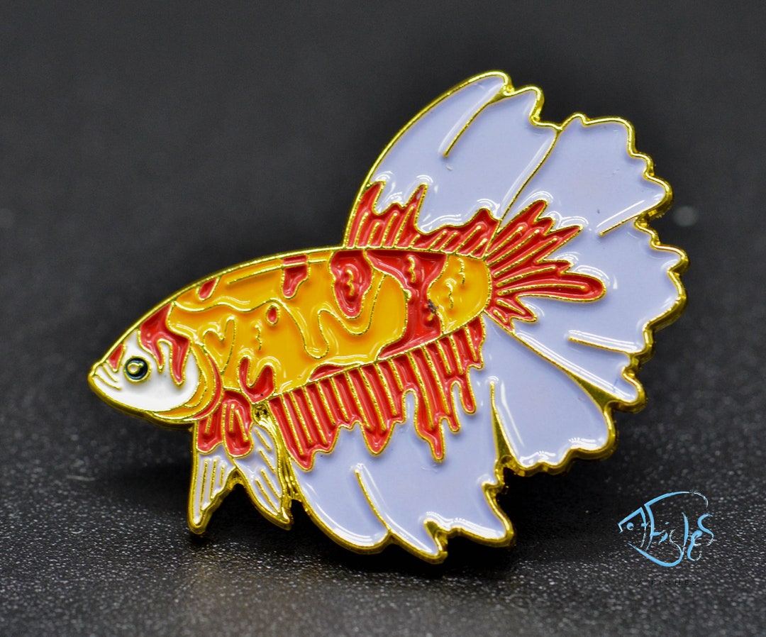 Betta - Siamese Fighting Fish Enamel Pin - Etsy