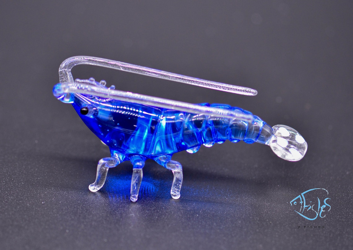 Ornamental Shrimp Glass Ornament - Etsy