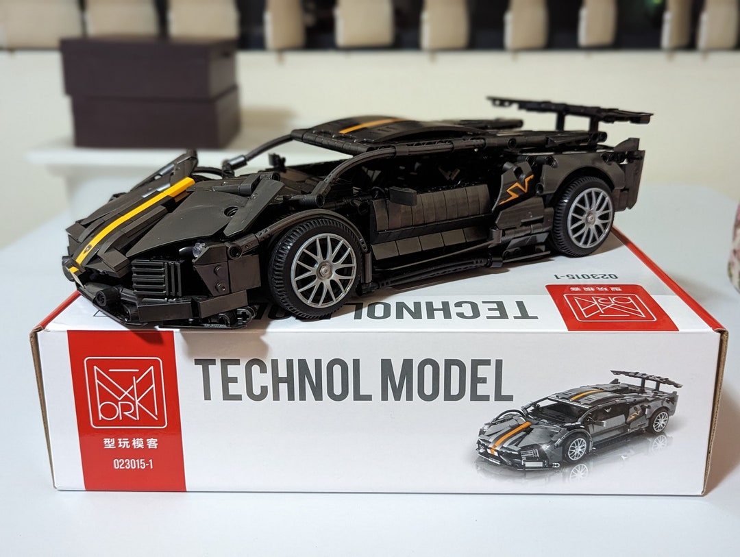 Sports Car Model Building Block Bricks Set Kit 1:14 Scale 1356 Pcs - Etsy