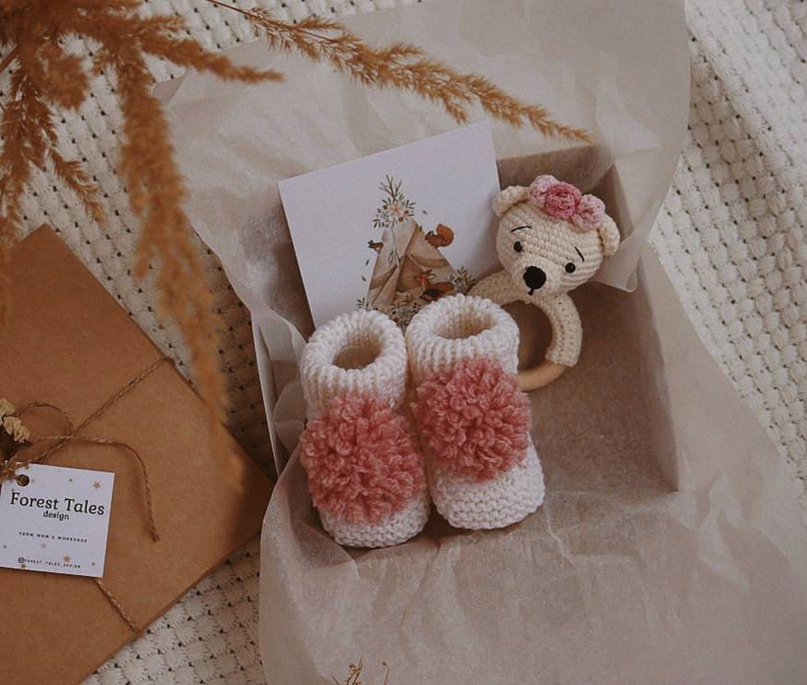 Baby shower gift baskets for girl. Unique reveal gift | Etsy