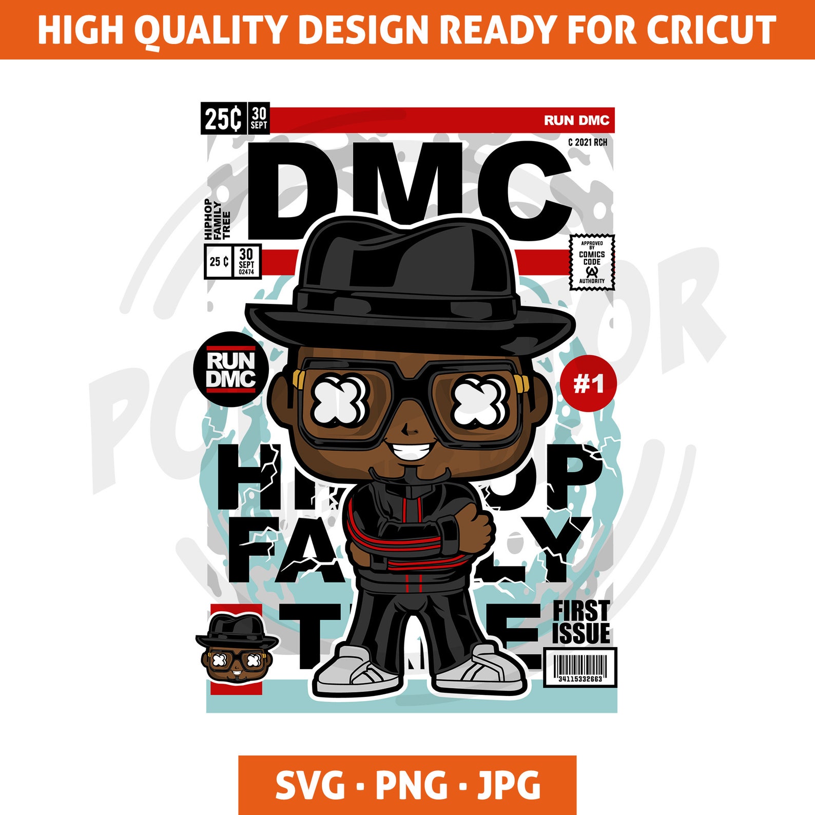 Run DMC Svg Design for Crucit Run DMC Poster Run DMC Tshirt | Etsy