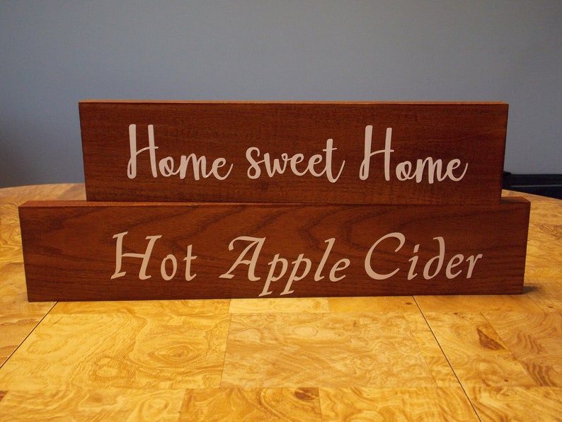 Hot Apple Cider Sign, Fall Sign, Home Sign, Seasonal Sign - Etsy