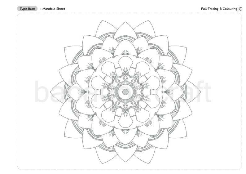 40 Mandalas for Outline and Coloring,pdf,jpg,trace Sheets,art Therapy ...