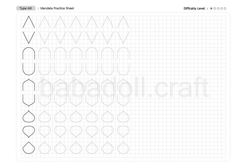 Mandala Tracing Template, Practice Pattern, Art Therapy (PDF Files) - Etsy