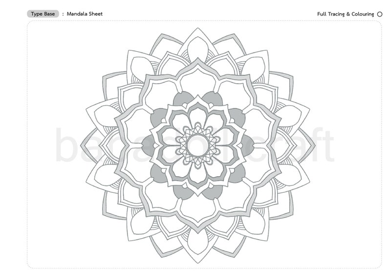40 Mandalas for Outline and Coloring,pdf,jpg,trace Sheets,art Therapy ...