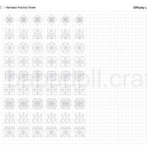 Mandala Tracing Template, Practice Pattern, Art Therapy (PDF Files) - Etsy