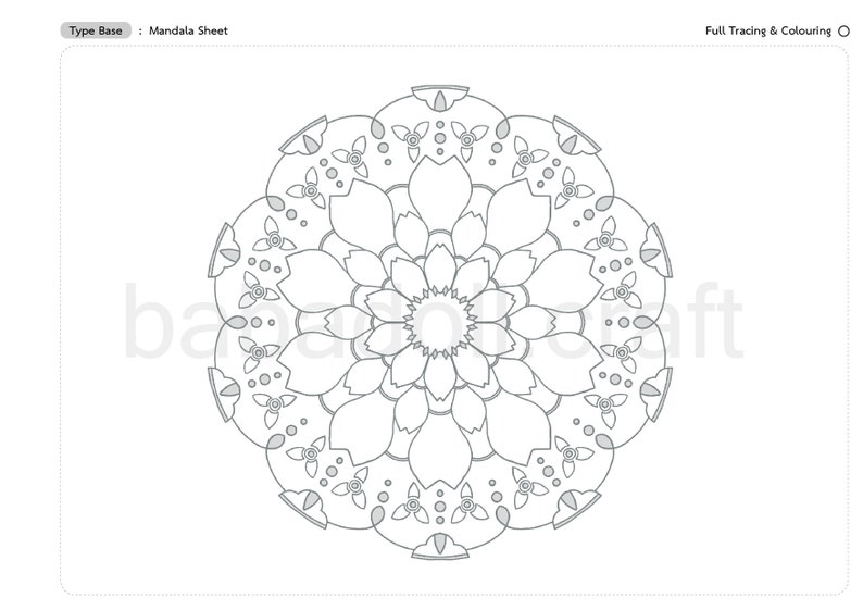 40 Mandalas for Outline and Coloring,pdf,jpg,trace Sheets,art Therapy ...