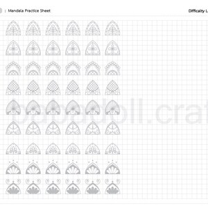 Mandala Tracing Template, Practice Pattern, Art Therapy (PDF Files) - Etsy