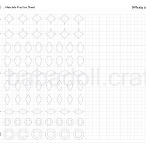 Mandala Tracing Template, Practice Pattern, Art Therapy (PDF Files) - Etsy