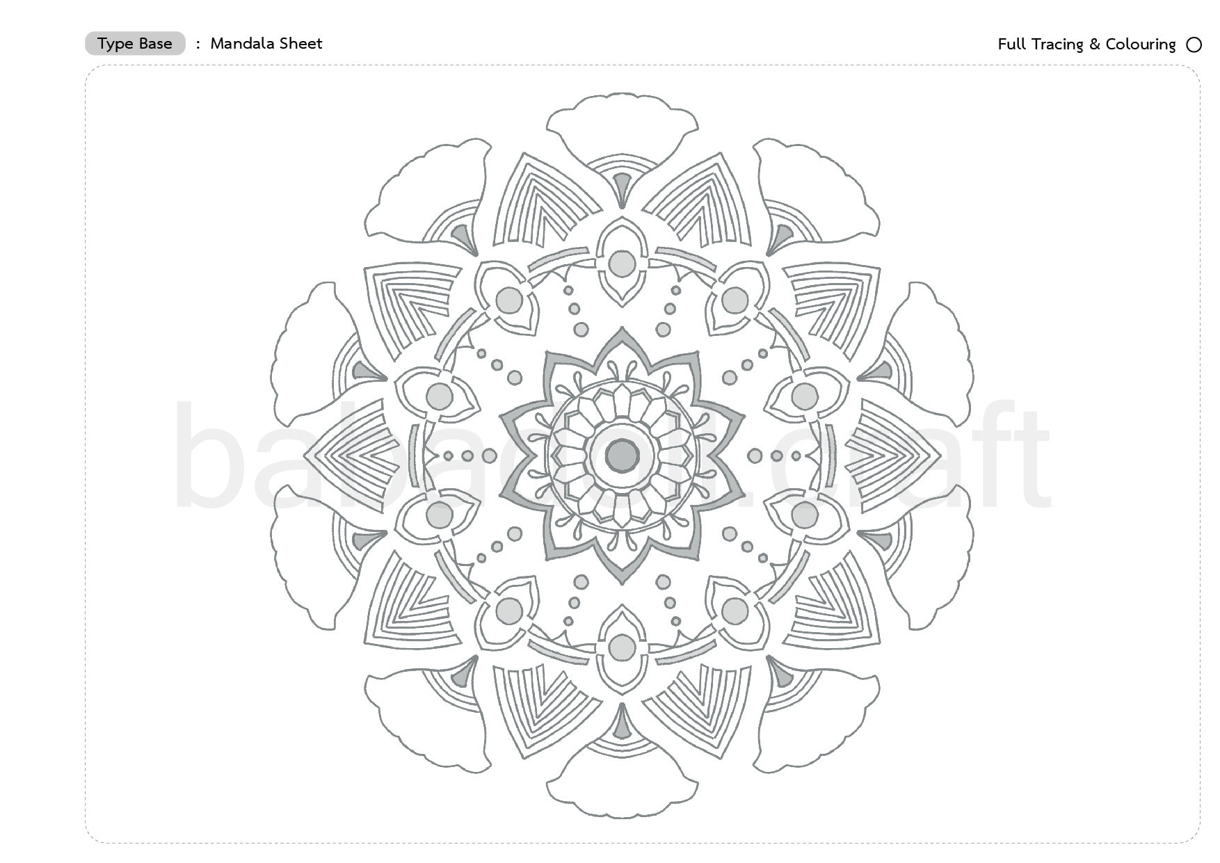 40 Mandalas for Outline and Coloring,pdf,jpg,trace Sheets,art Therapy ...
