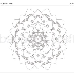 128 Files PDF Bundle Templates Mandala,tracing,coloring,circular Grid ...