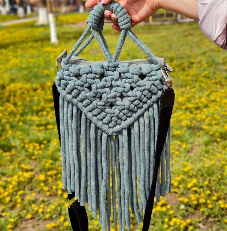 Chunky Macrame Bag DARLING Bag Macrame Bag Purse Handmade Bad - Etsy