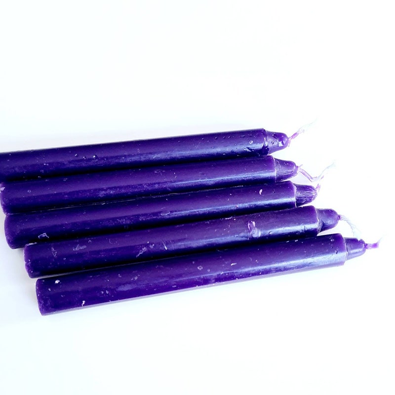 Purple Candle - Etsy
