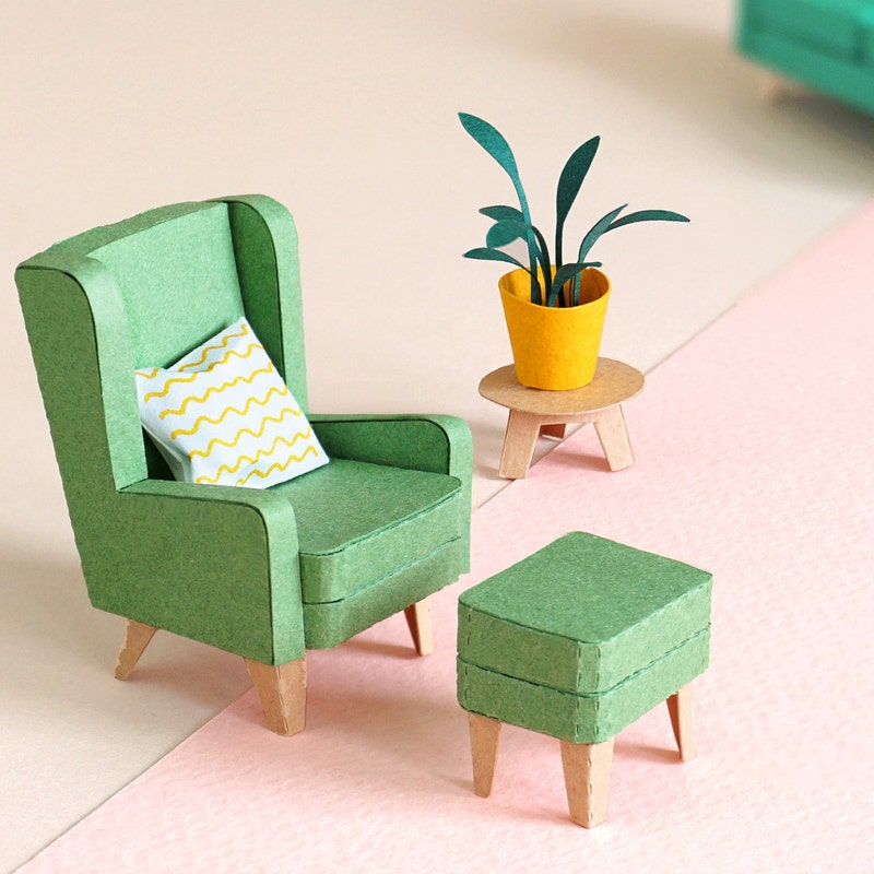 1/24 Scale Armchair - Etsy UK