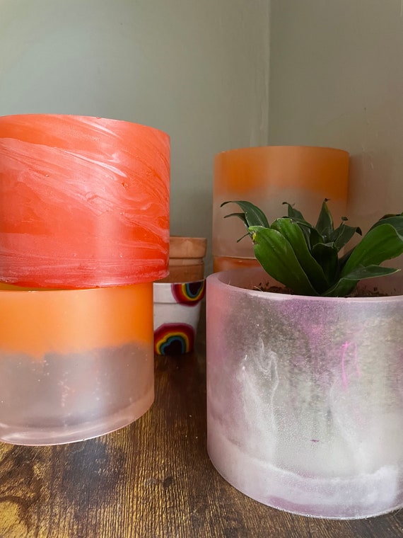 Frosted Glass Style Planter Pot - Etsy