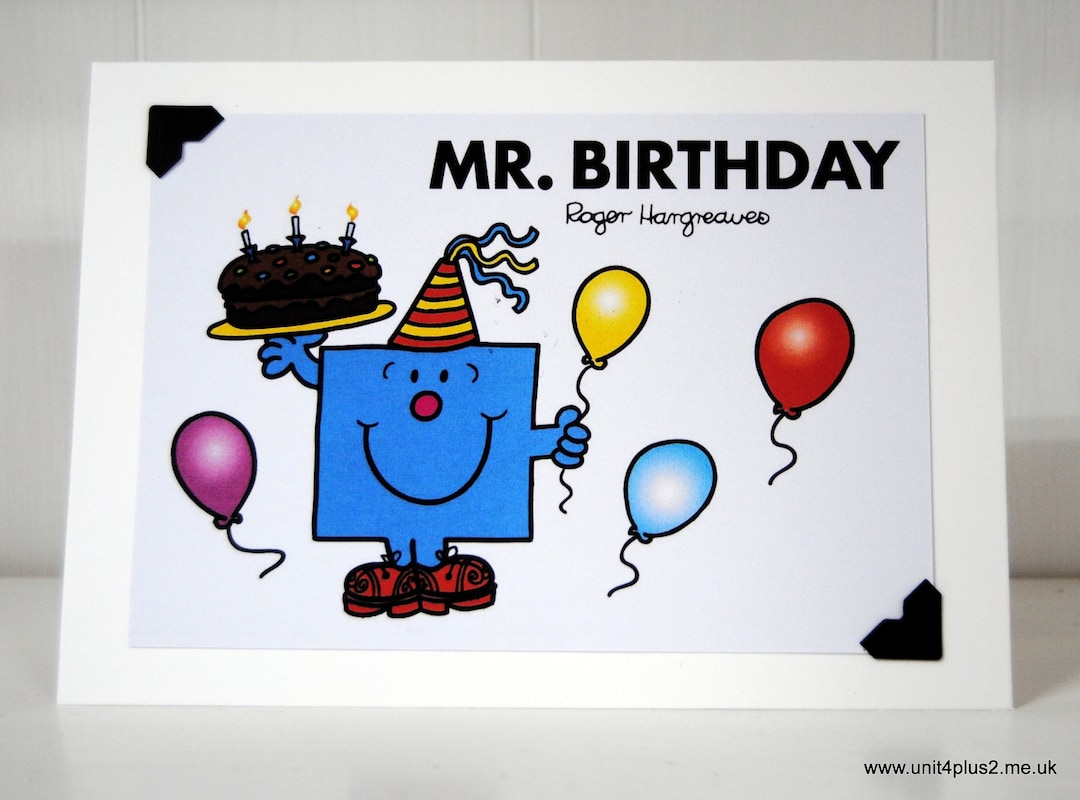 Mr Men & Little Miss Birthday and Get Well Cards - Etsy