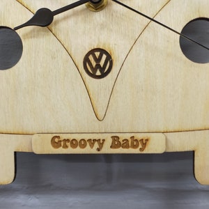 VW Camper Van Clock groovy Baby - Etsy