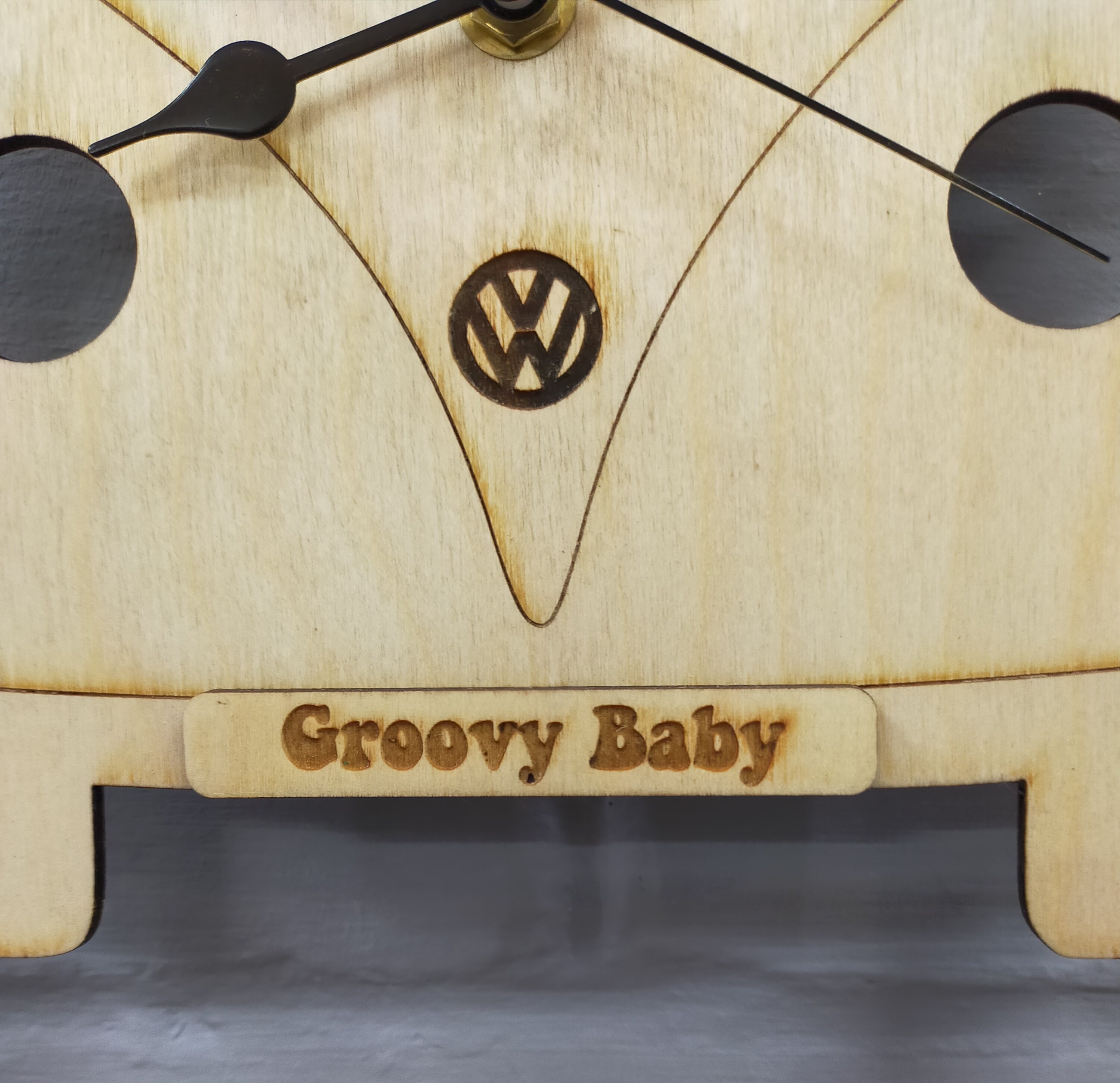 VW Camper Van Clock groovy Baby - Etsy