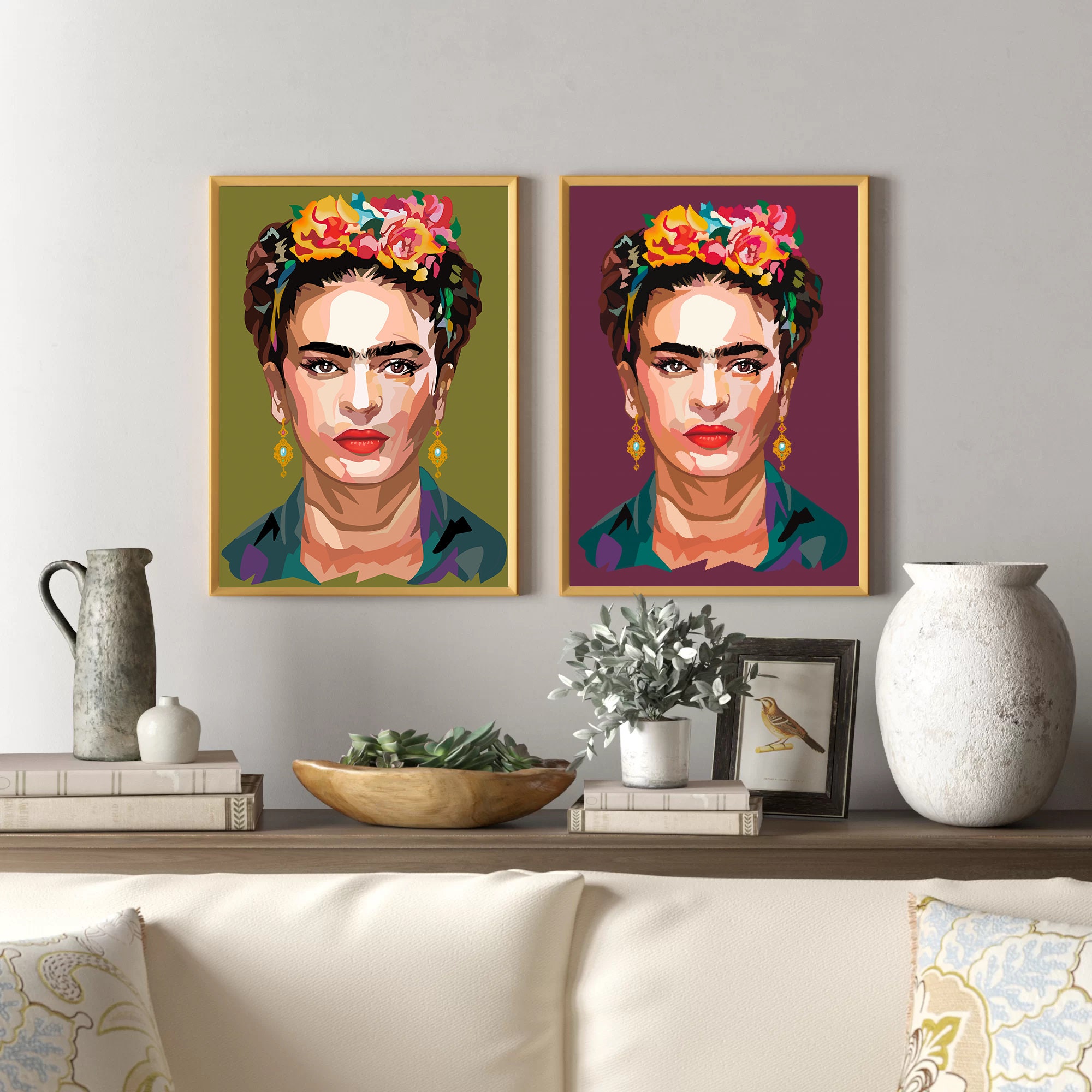 FRIDA KAHLO. Instant Download for Printing on Canvas Card - Etsy